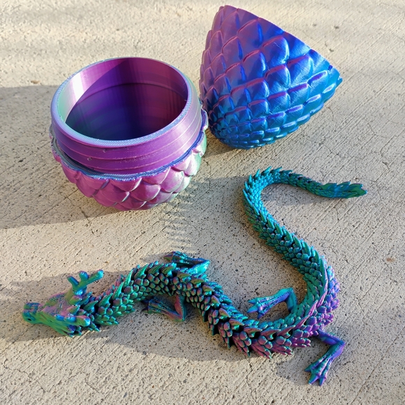 no brand | Toys | New Iridescent Rainbow Reticulated Dragon Action ...